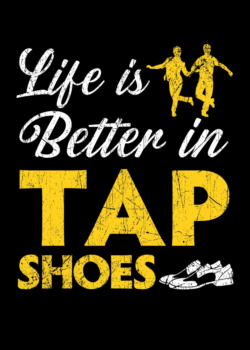 'Tap Dancer' Poster, picture, metal print, paint by NAO | Displate