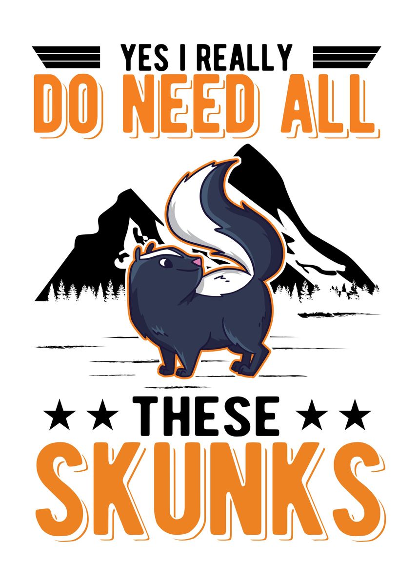 'Skunk Lover' Poster by FavoritePlates | Displate