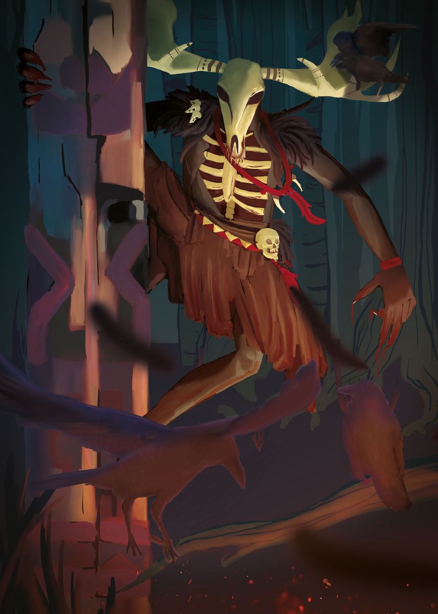 'Wendigo' Poster by Jabbedi | Displate