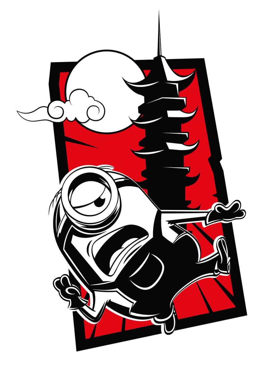 'Minion Kick!' Poster, picture, metal print, paint by Minions | Displate