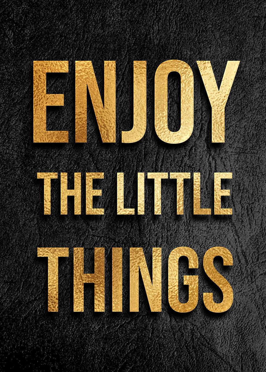 'Motivational golden quote' Poster, picture, metal print, paint by ...