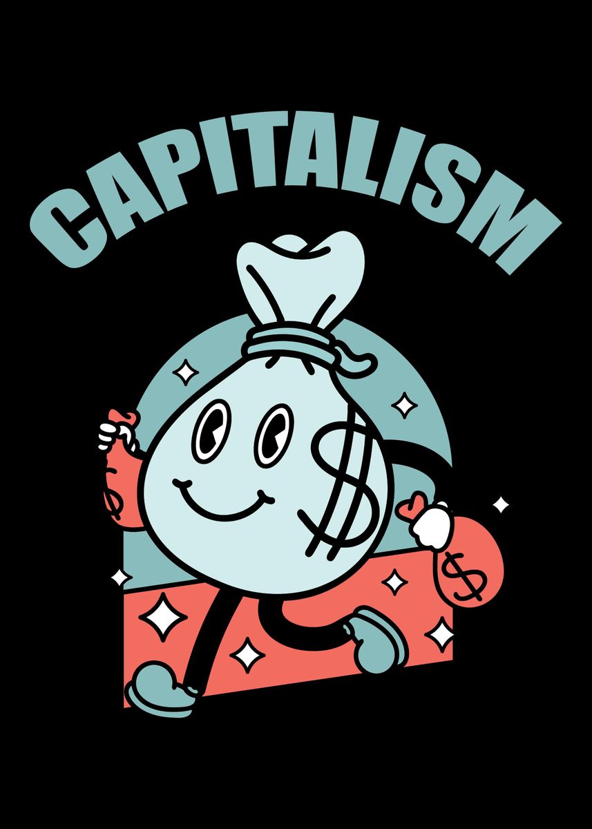 'Capitalism Investor' Poster, picture, metal print, paint by ...