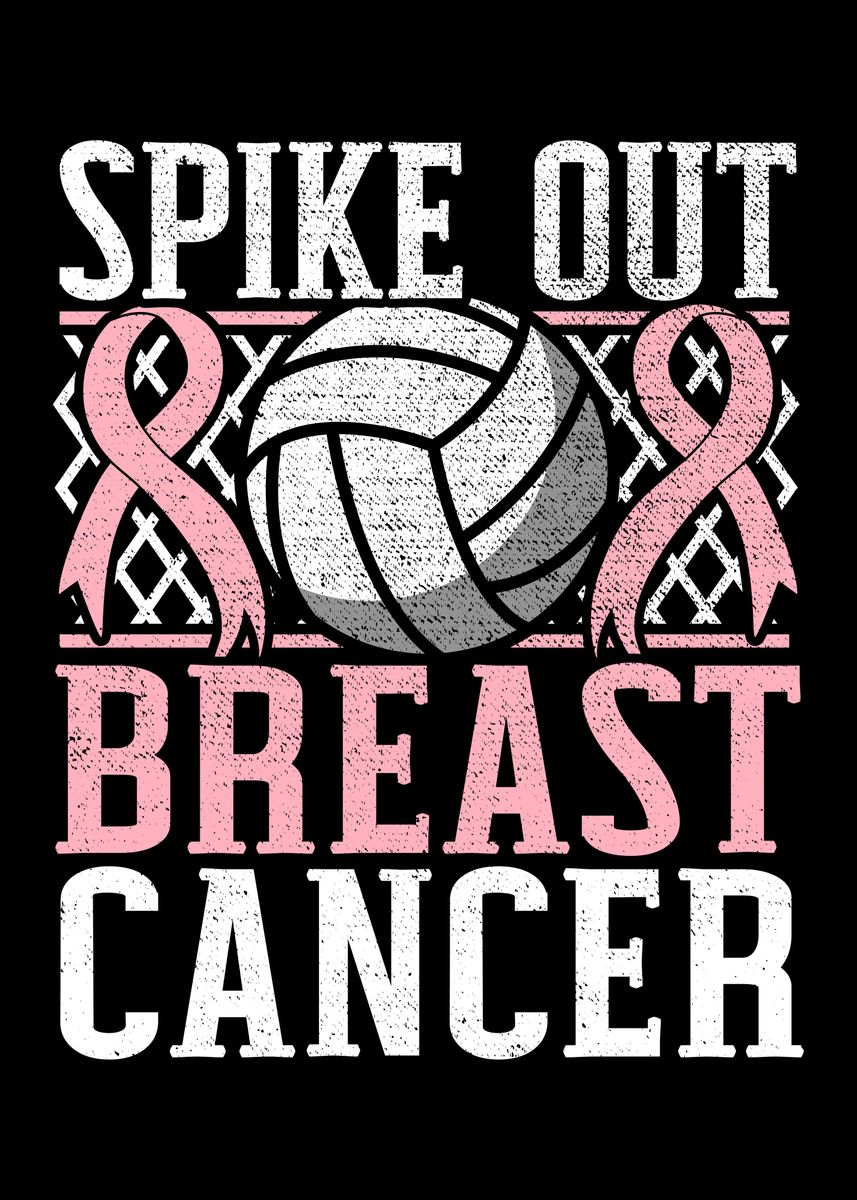 'Spike Out Breast Cancer' Poster, picture, metal print, paint by NAO ...