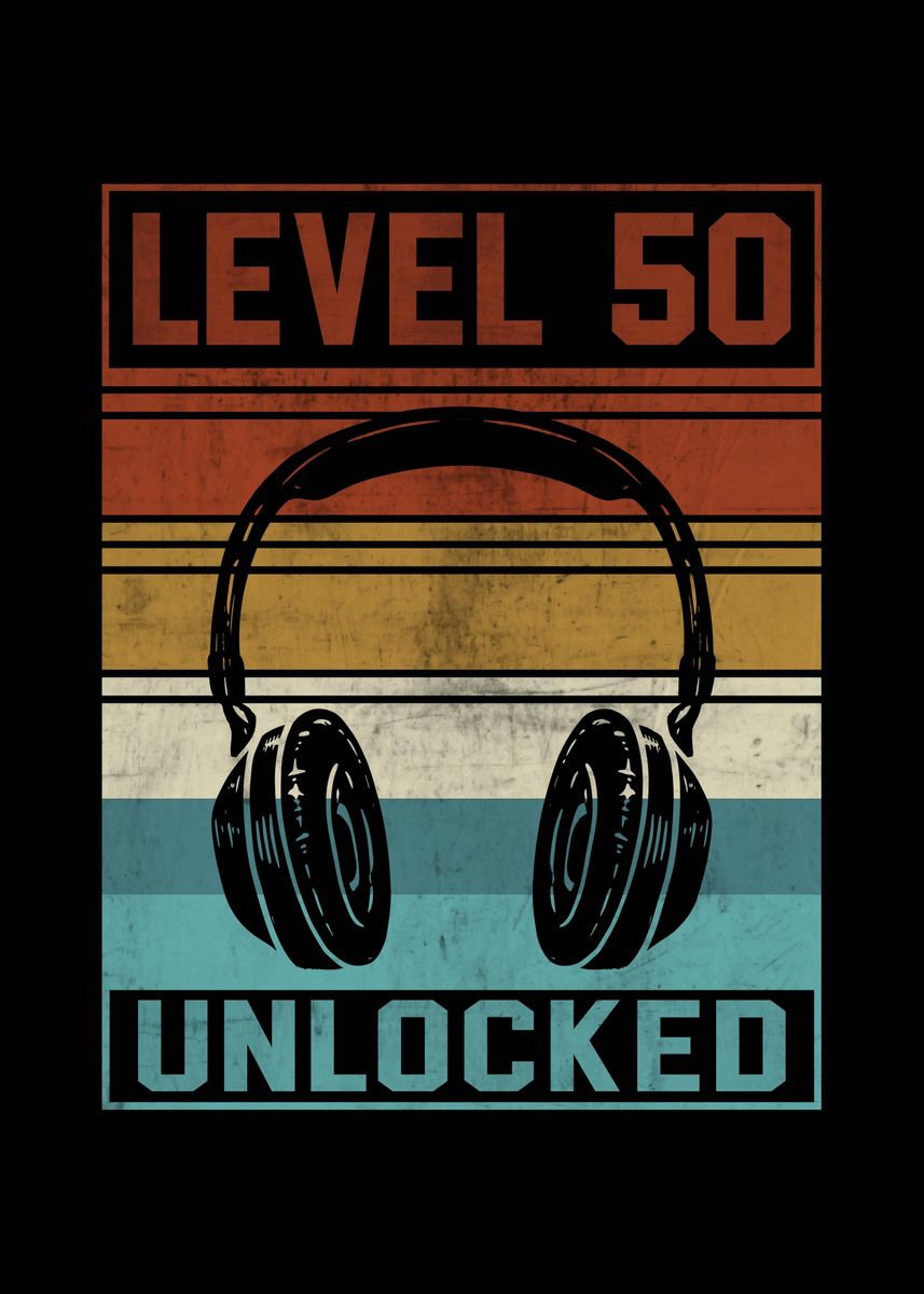 'Gamer 50th Birthday Gamer' Poster by professionaldesigns | Displate