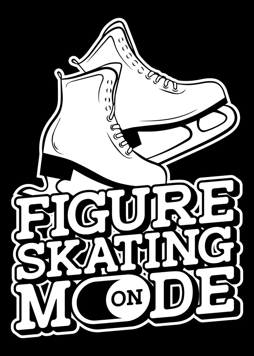 'Figure Skating' Poster, picture, metal print, paint by BobbyBubble ...