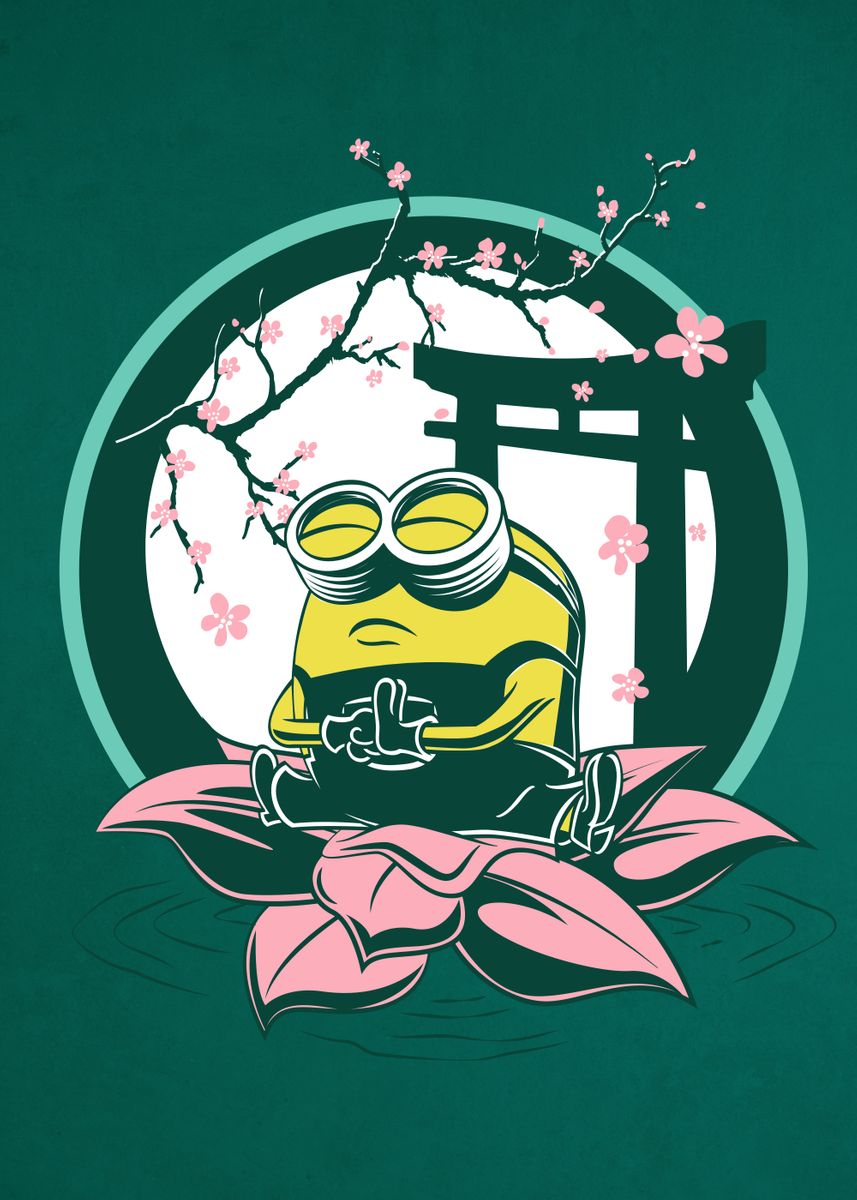 'Lotus Meditation' Poster, picture, metal print, paint by Minions ...