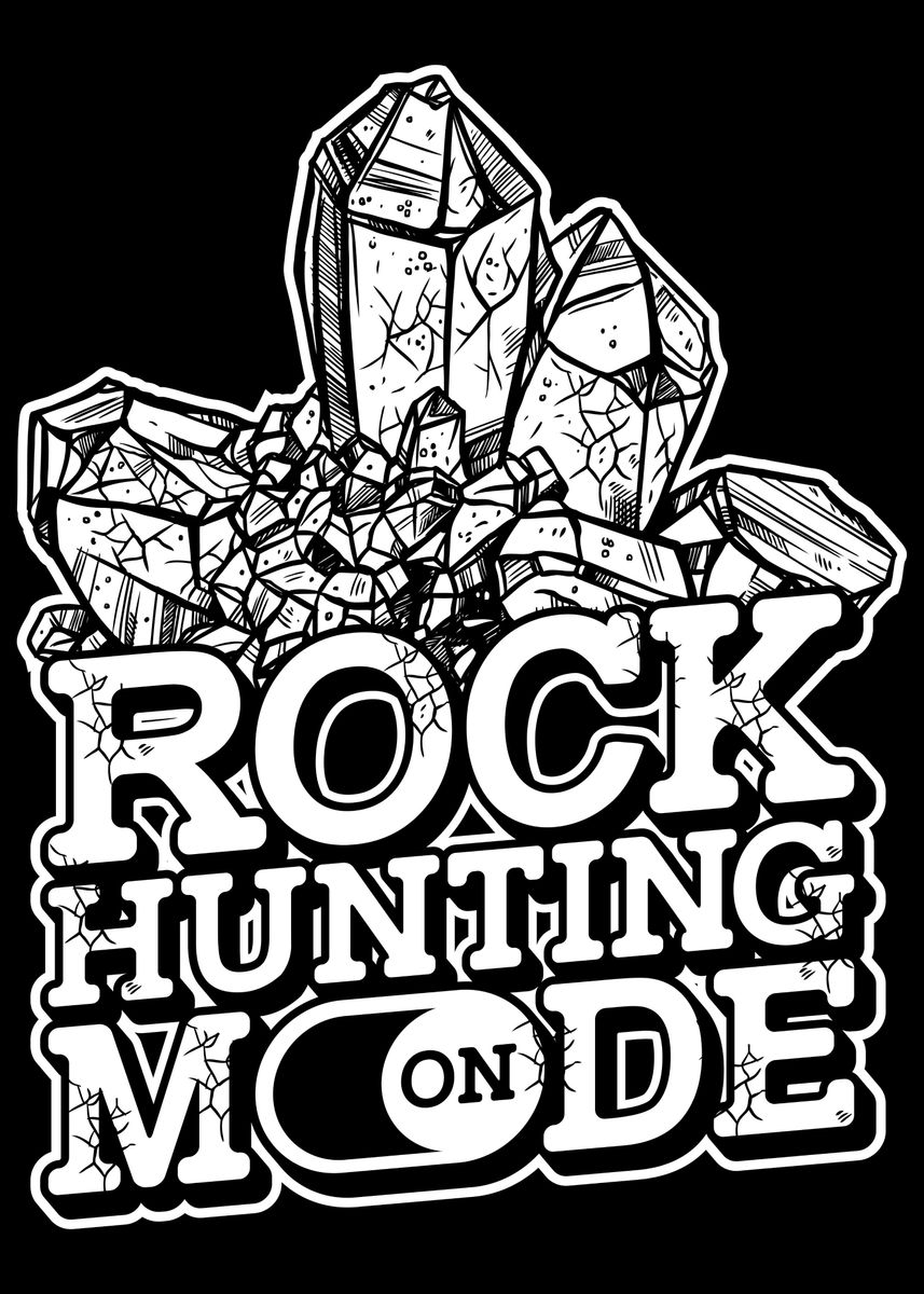 'Rock Hunting Geologist' Poster, picture, metal print, paint by ...