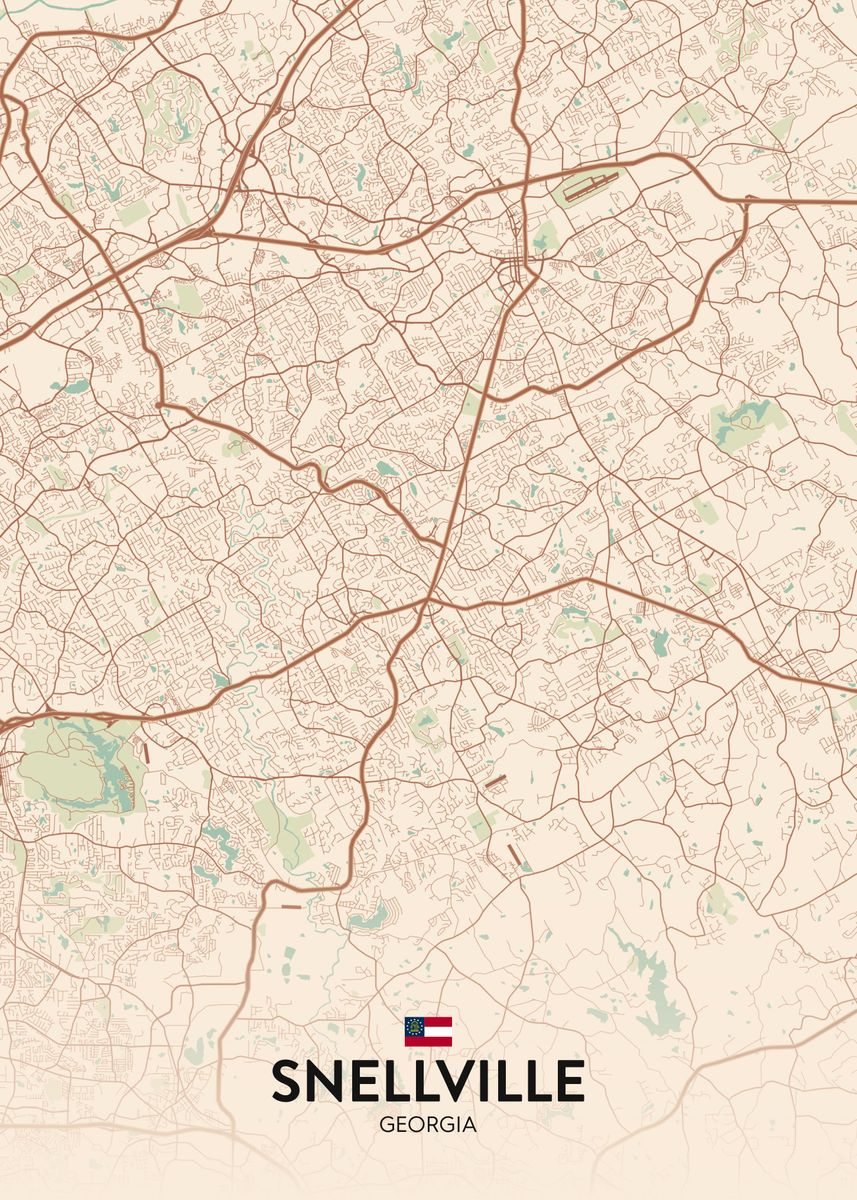 'Snellville GA' Poster by IMR Designs | Displate