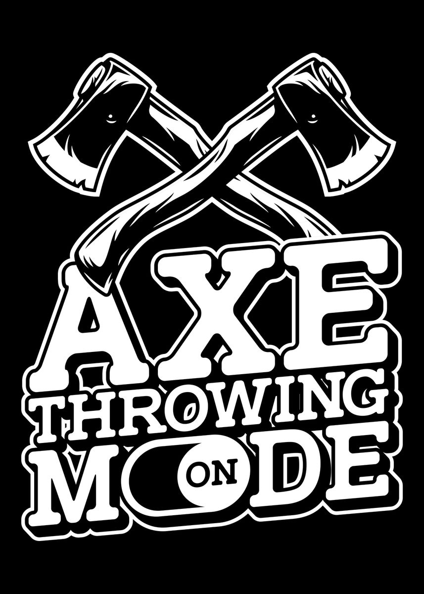 'Axe Throwing' Poster by BobbyBubble | Displate
