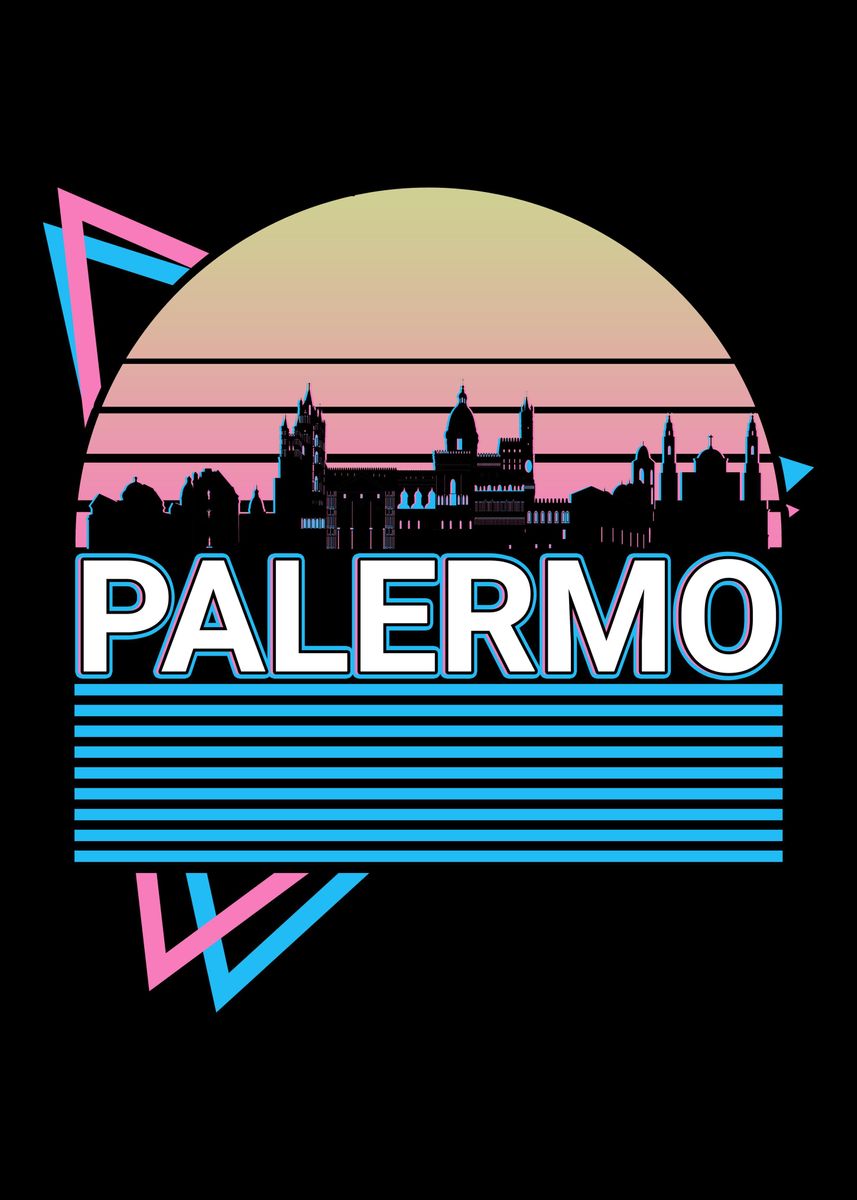 'Palermo City Skyline' Poster by AestheticAlex | Displate
