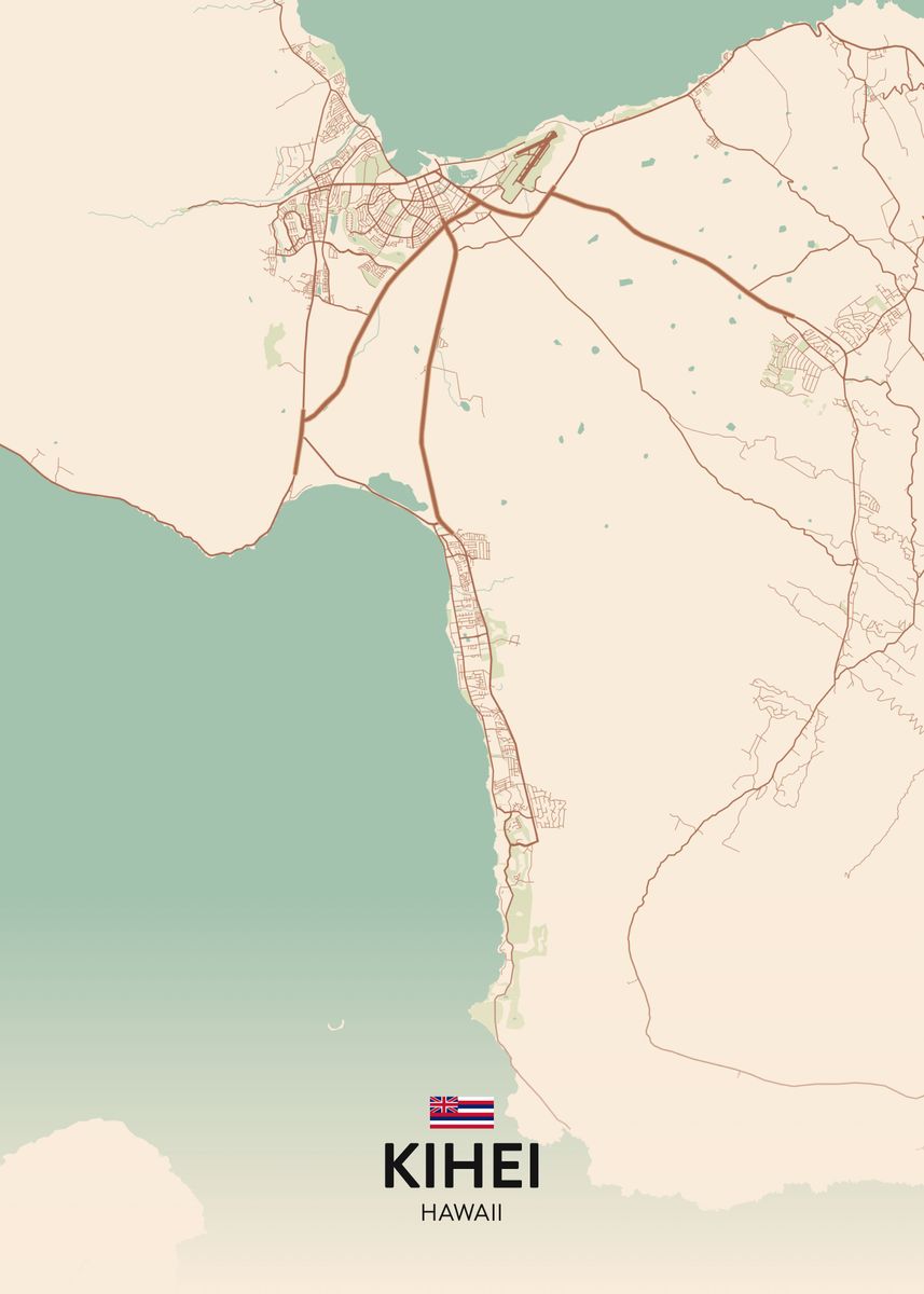 'Kihei HI' Poster, picture, metal print, paint by IMR Designs | Displate