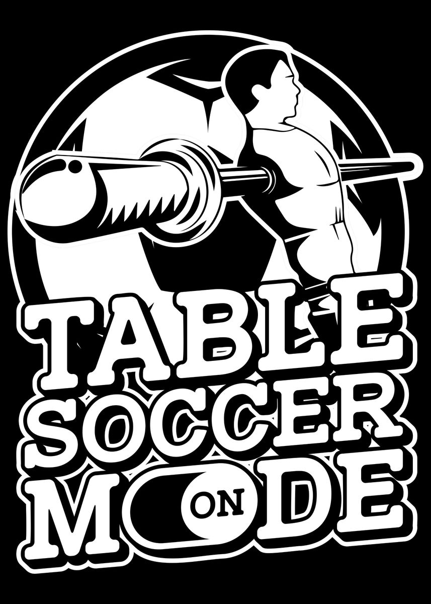 'Foosball Table Soccer' Poster, picture, metal print, paint by ...
