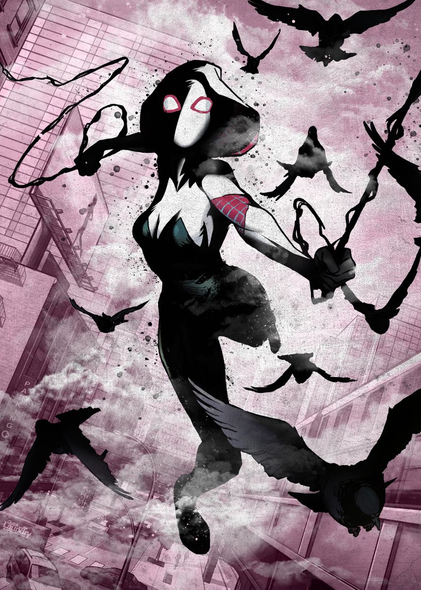'Spider-Gwen' Poster, picture, metal print, paint by Marvel | Displate