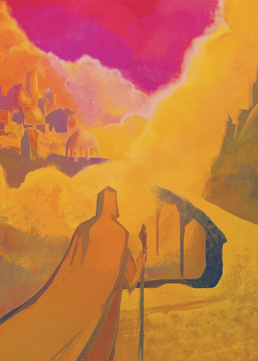 'Pilgrim' Poster, picture, metal print, paint by Essenart | Displate