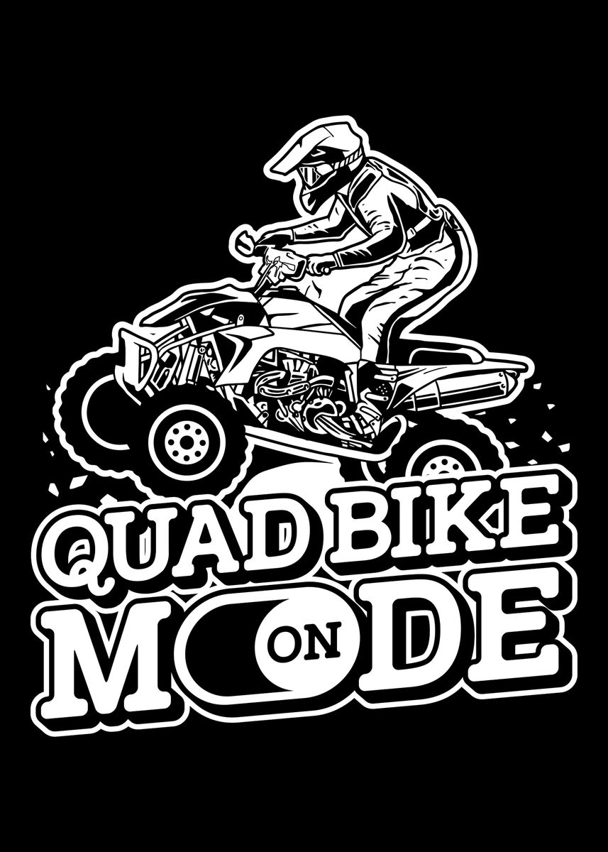 'Quad Bike ATV' Poster, picture, metal print, paint by BobbyBubble ...