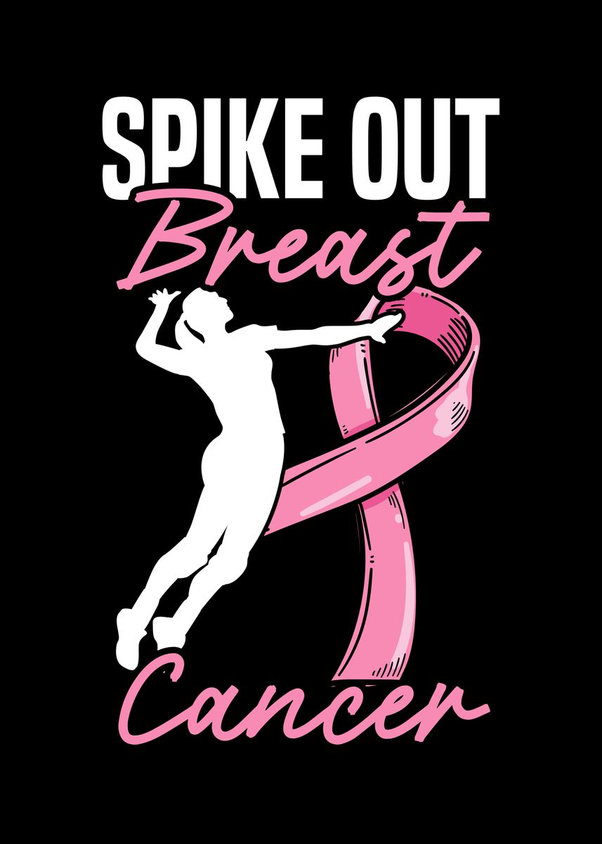 'Spike Out Breast Cancer' Poster, picture, metal print, paint by NAO ...