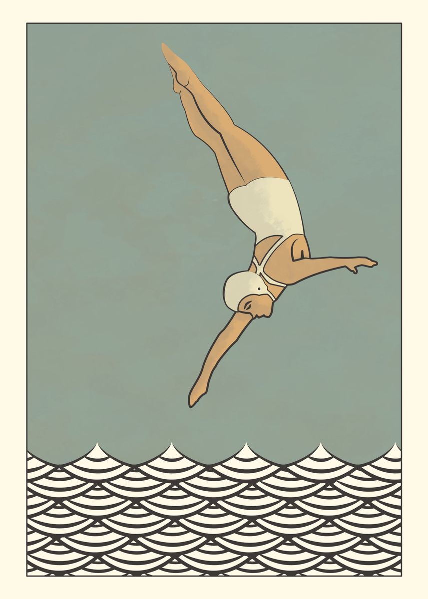 'Vintage maritime deco sea' Poster, picture, metal print, paint by ...