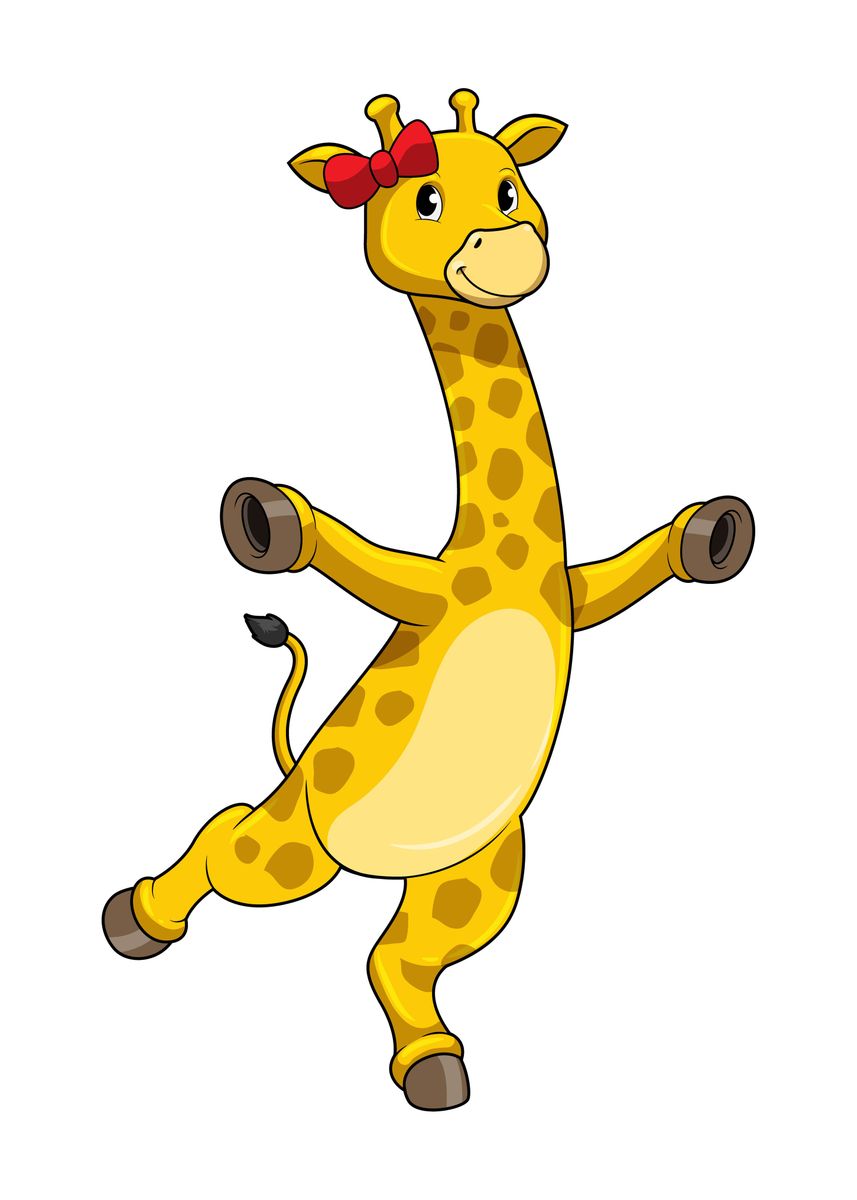 'Giraffe Dancer Dance' Poster, picture, metal print, paint by Markus ...