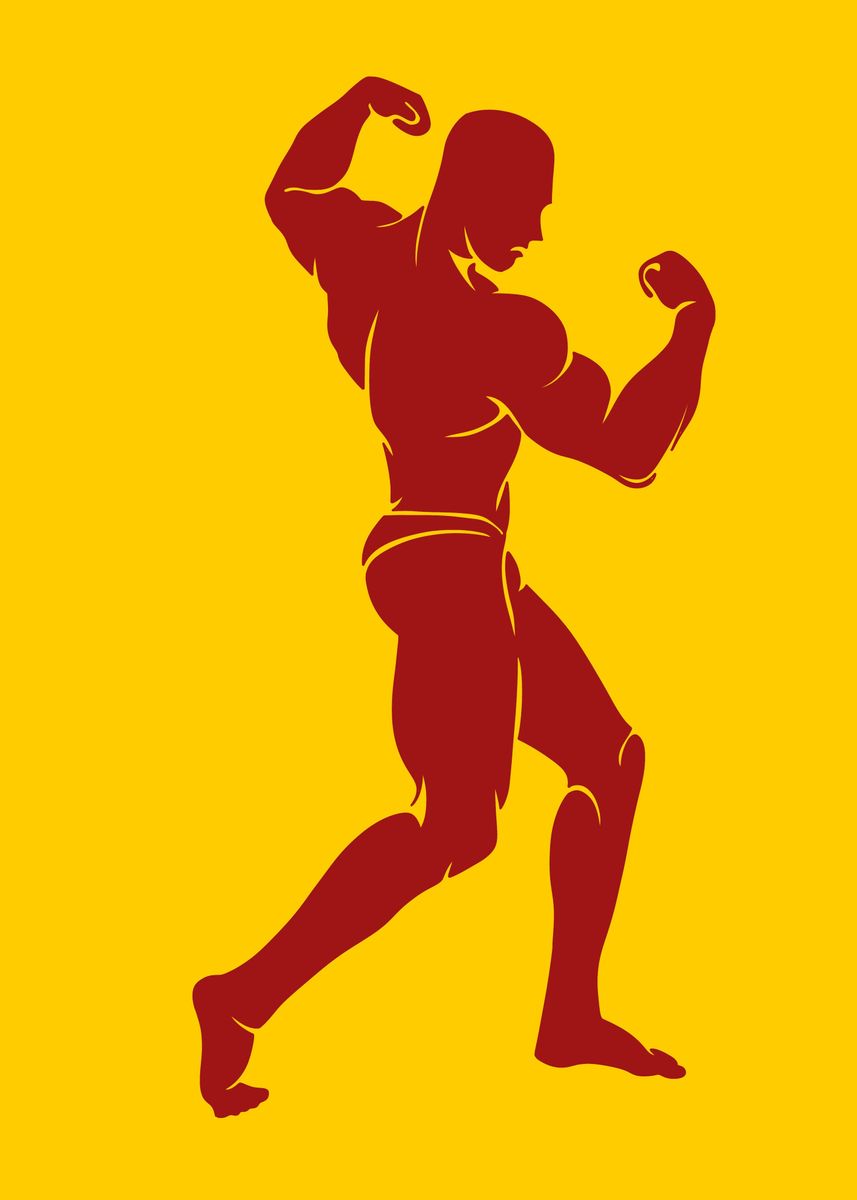 'Body builder' Poster by Karin Studio | Displate