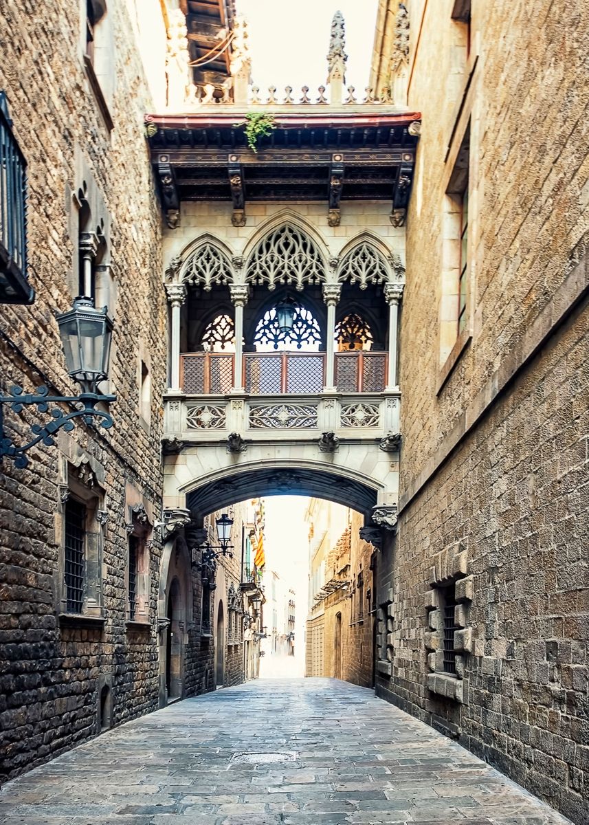 'Gothic Quarter' Poster, picture, metal print, paint by Mango Art ...
