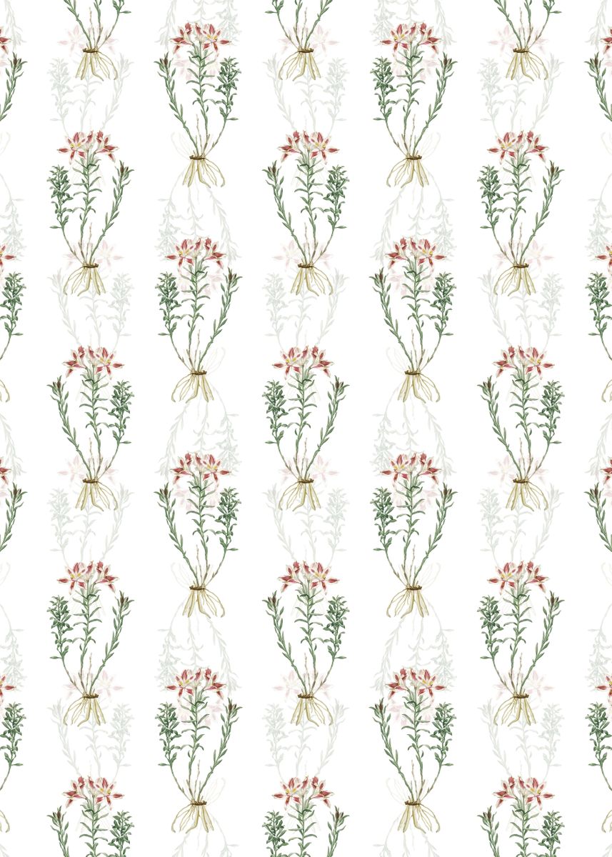 'Lily of the Incas Pattern' Poster by Holy Rock Design | Displate