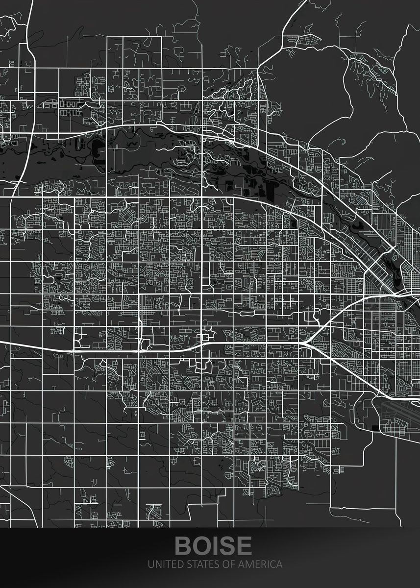 'Boise USA' Poster by Zake Yonkou | Displate