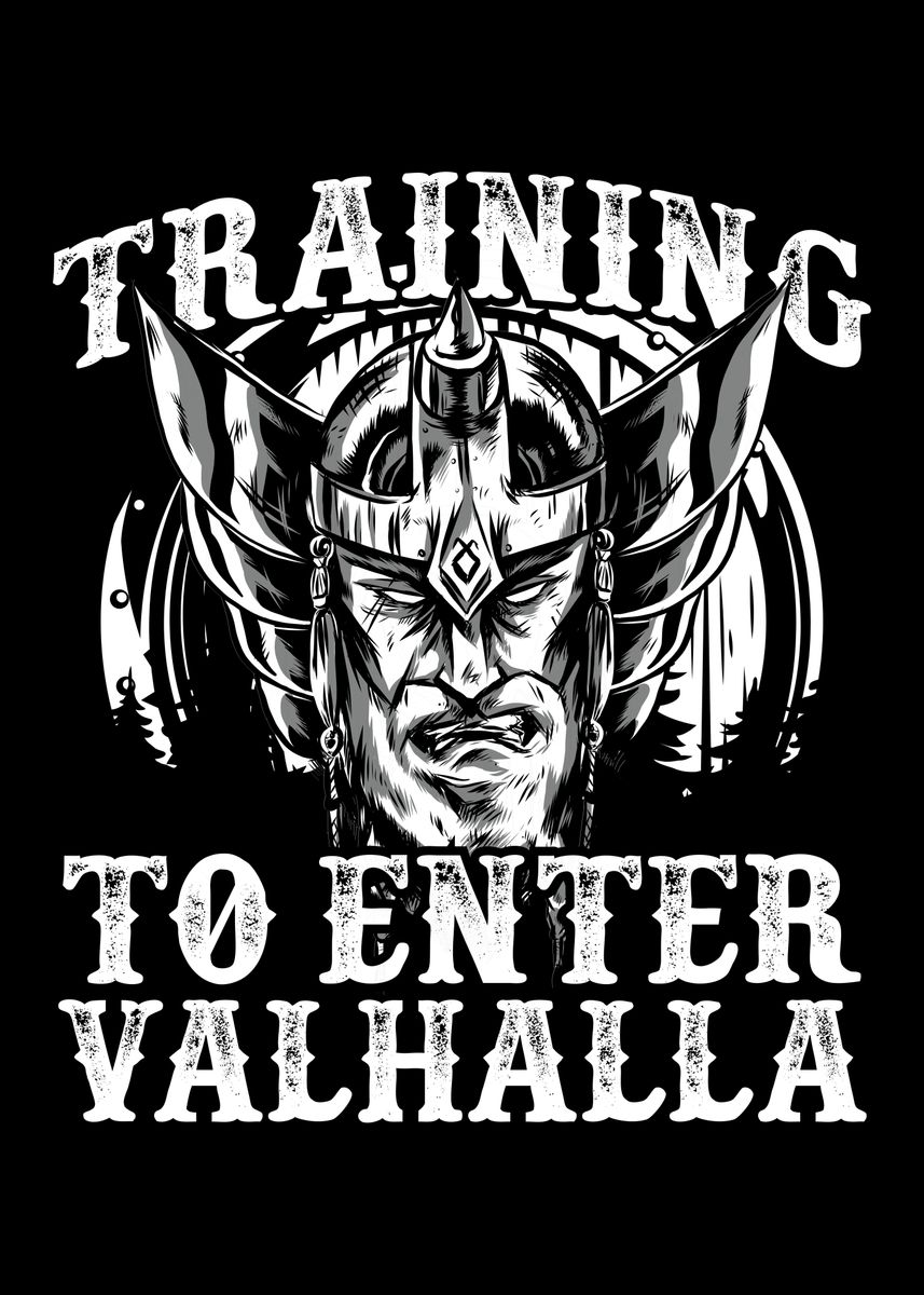 'Training to enter valhalla' Poster by BeMi | Displate