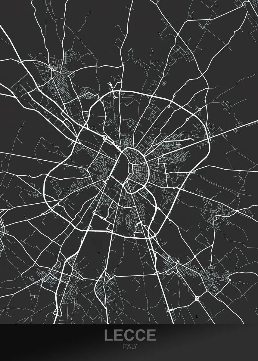 'Lecce Italy' Poster, picture, metal print, paint by Zake Yonkou | Displate