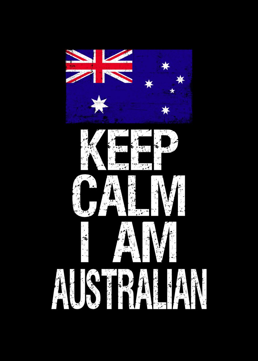 'I can not keep calm I am' Poster, picture, metal print, paint by ...