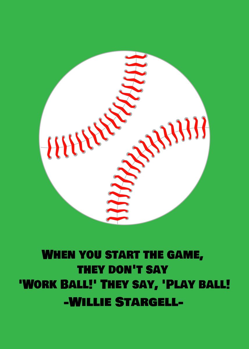 'baseball legend quotes' Poster by Lardis Art | Displate