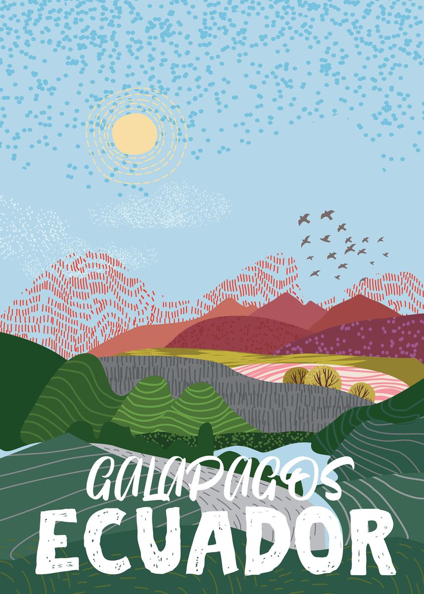 'Galapagos Ecuador' Poster, picture, metal print, paint by ...