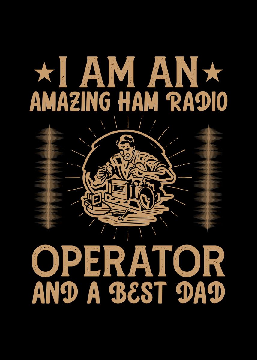 'Ham Radio Operator' Poster by Sebastian Wünsche | Displate