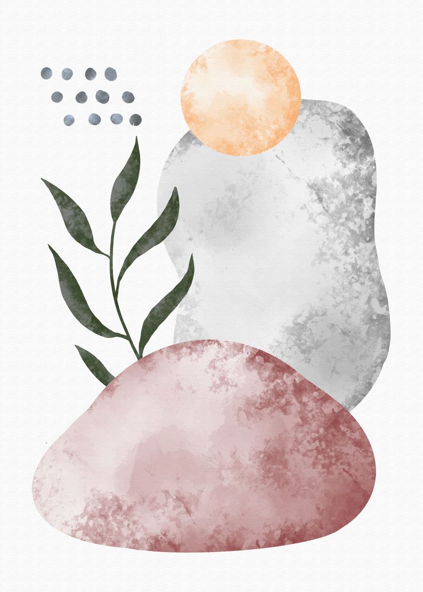 'Abstract nature' Poster, picture, metal print, paint by Le Duc Hiep ...