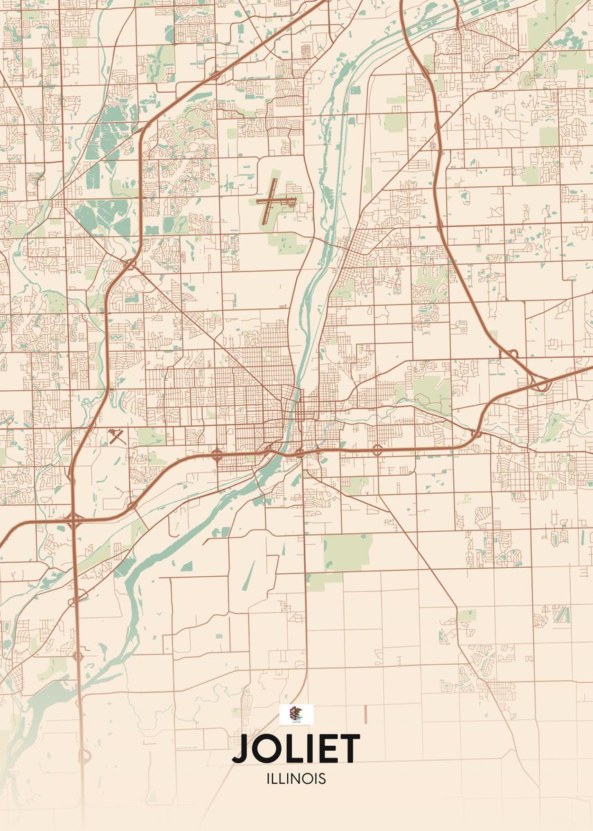 'Joliet IL' Poster by IMR Designs | Displate