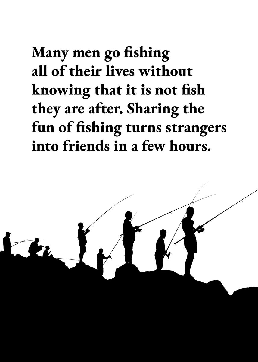 'Fishing with Friends' Poster by ABConcepts | Displate