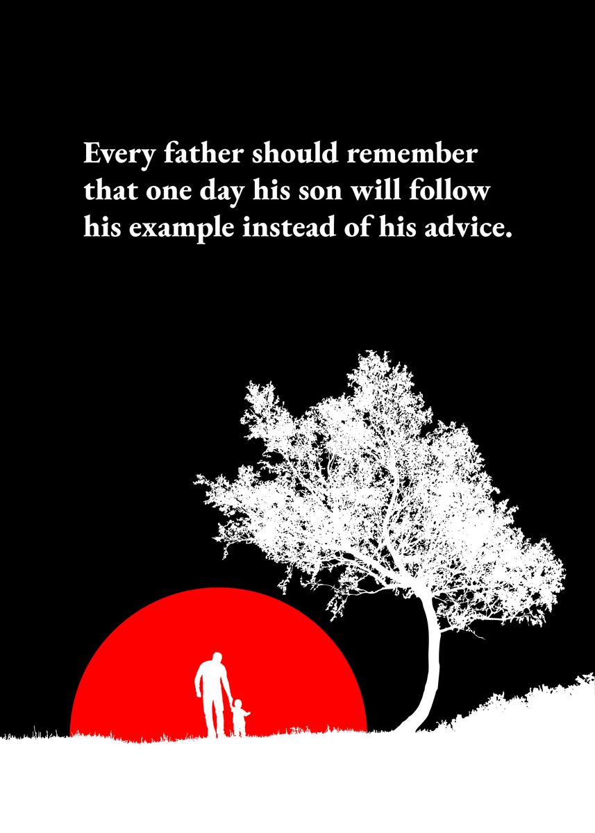 'Father Son Example' Poster, picture, metal print, paint by ABConcepts ...