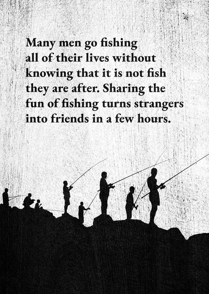 'Fishing with Friends' Poster by ABConcepts | Displate