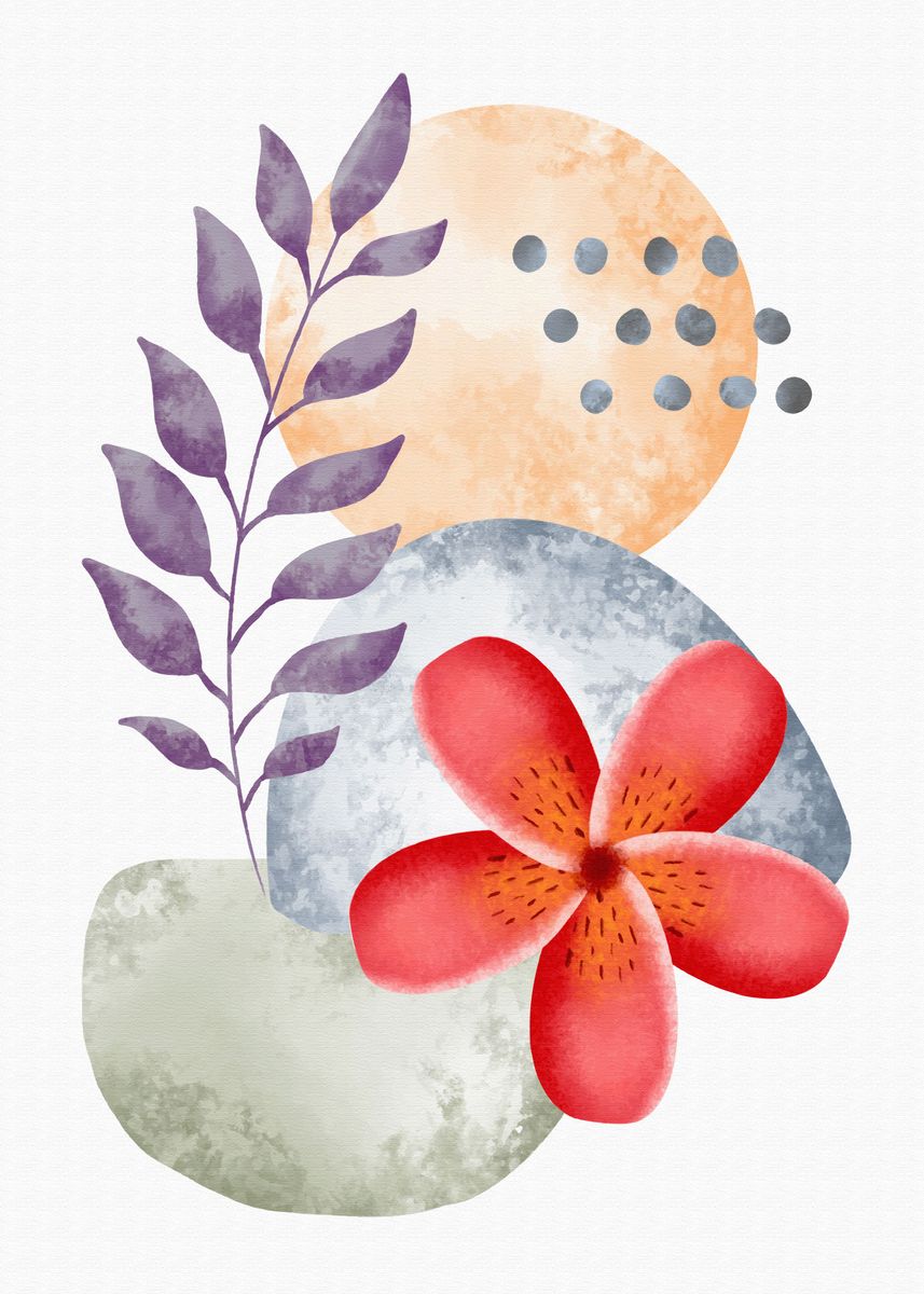 'Abstract nature' Poster, picture, metal print, paint by Le Duc Hiep ...