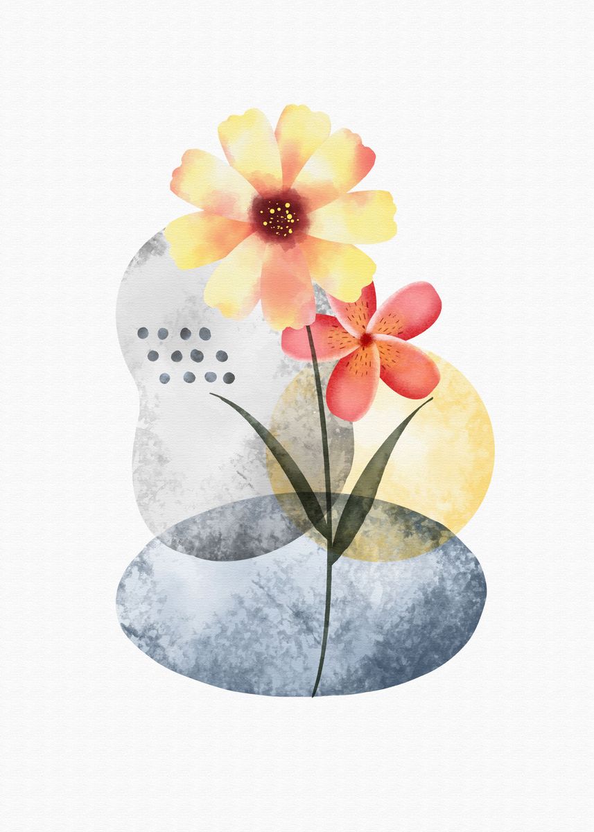 'Abstract nature' Poster, picture, metal print, paint by Le Duc Hiep ...