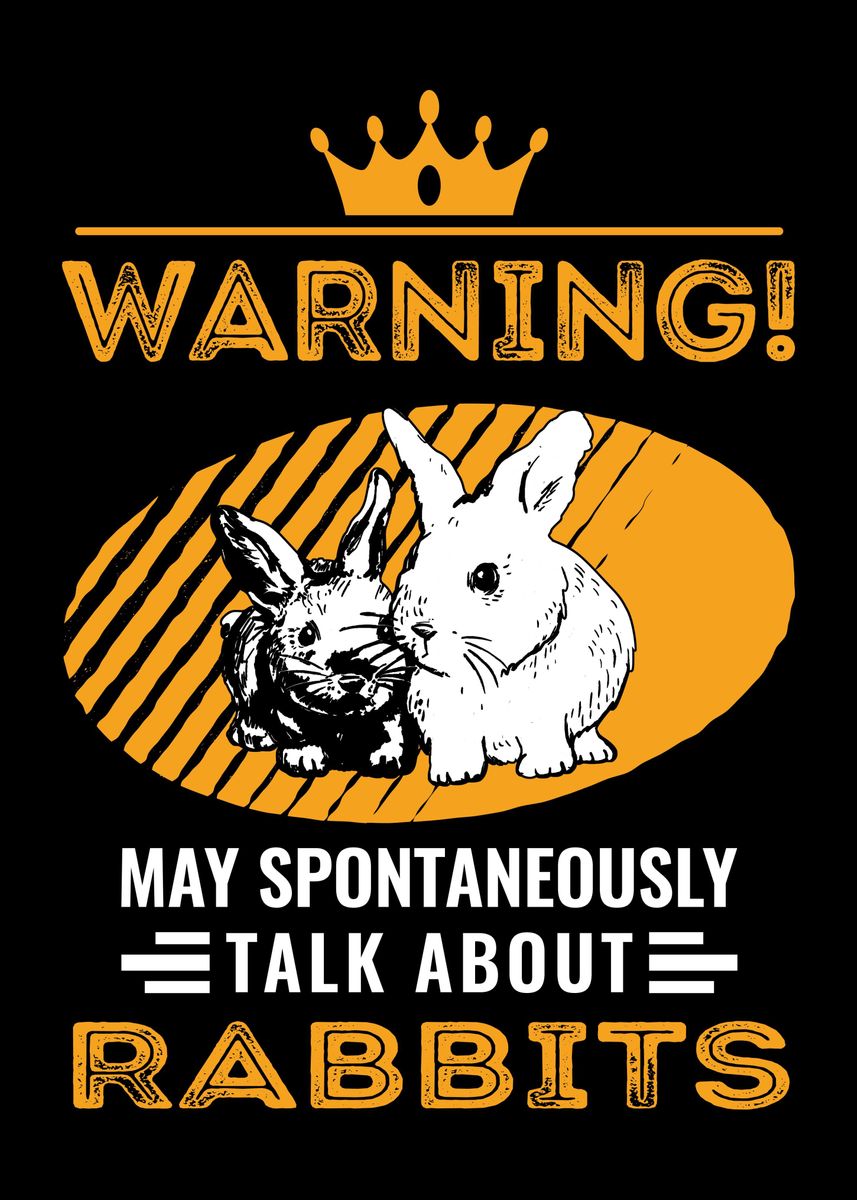 'Rabbit Stable Bunny' Poster, picture, metal print, paint by ...