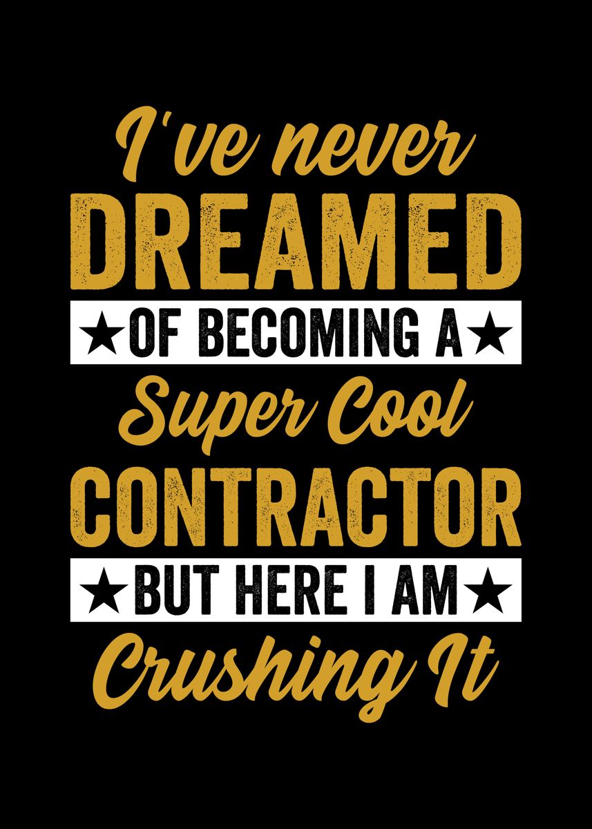 'General Contractor' Poster by Lukes Pixel Studio | Displate