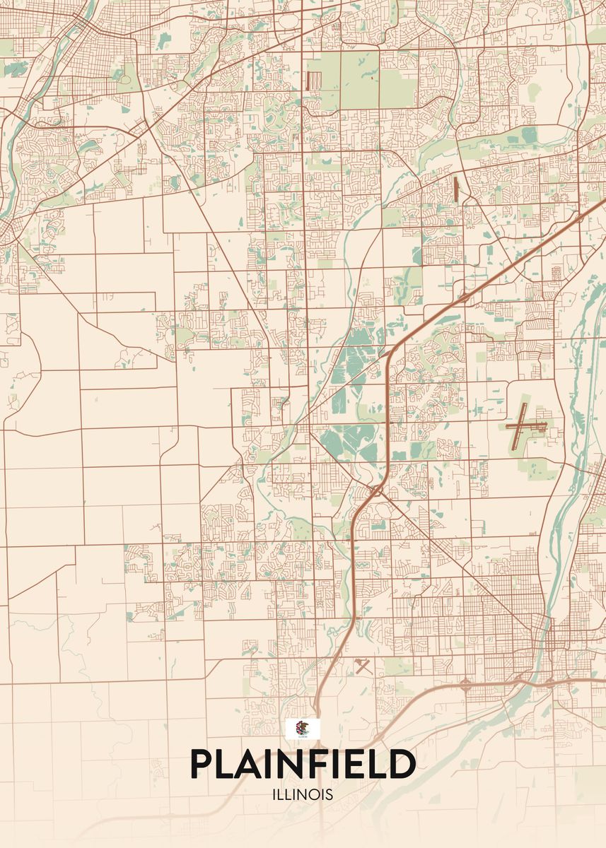 'Plainfield IL' Poster, picture, metal print, paint by IMR Designs ...