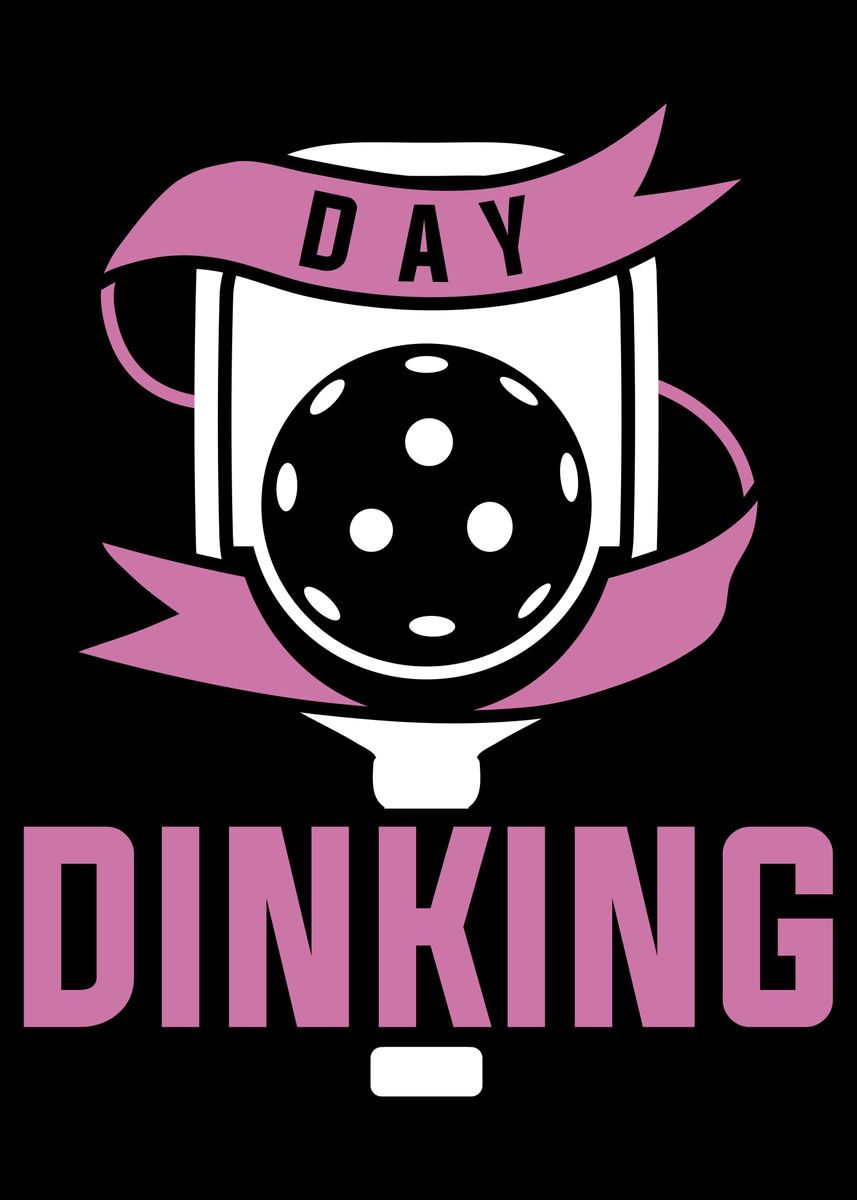 'Day Dinking Pickleball' Poster by CatRobot | Displate