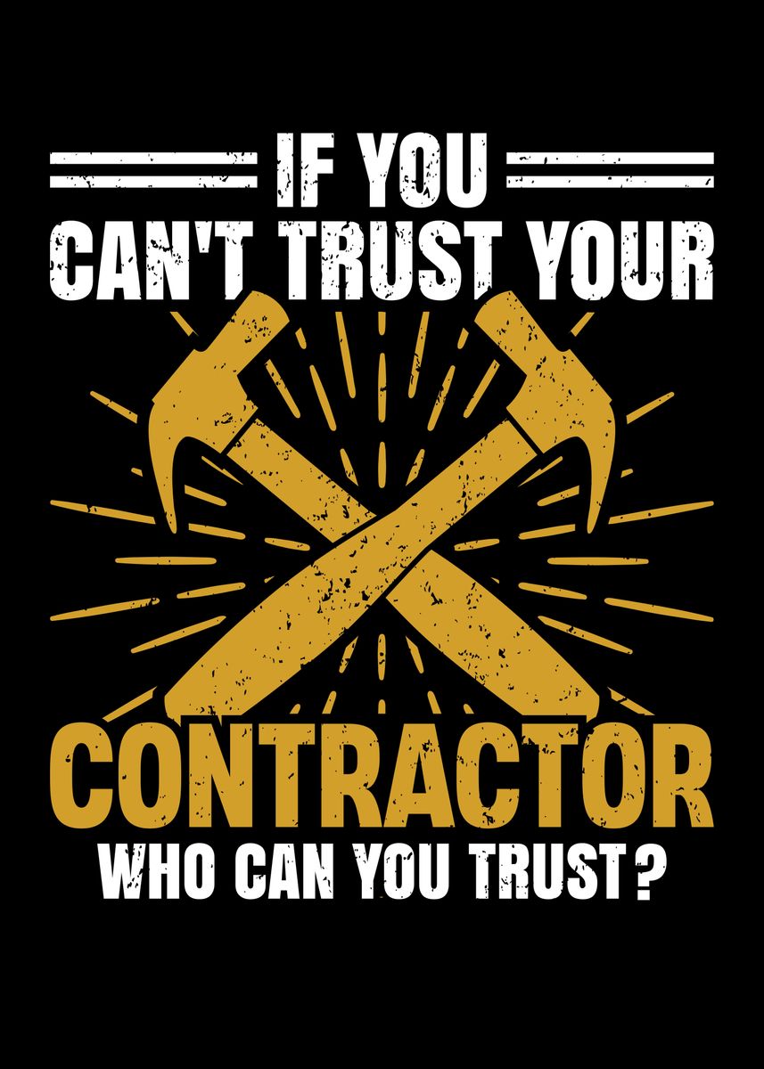 'General Contractor' Poster by Lukes Pixel Studio | Displate