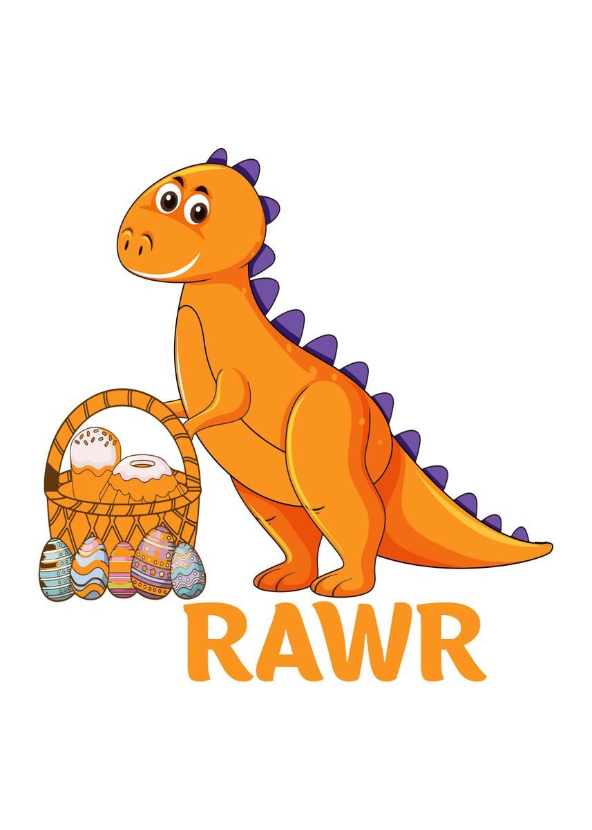 'RAWr' Poster, picture, metal print, paint by Van Zelman | Displate