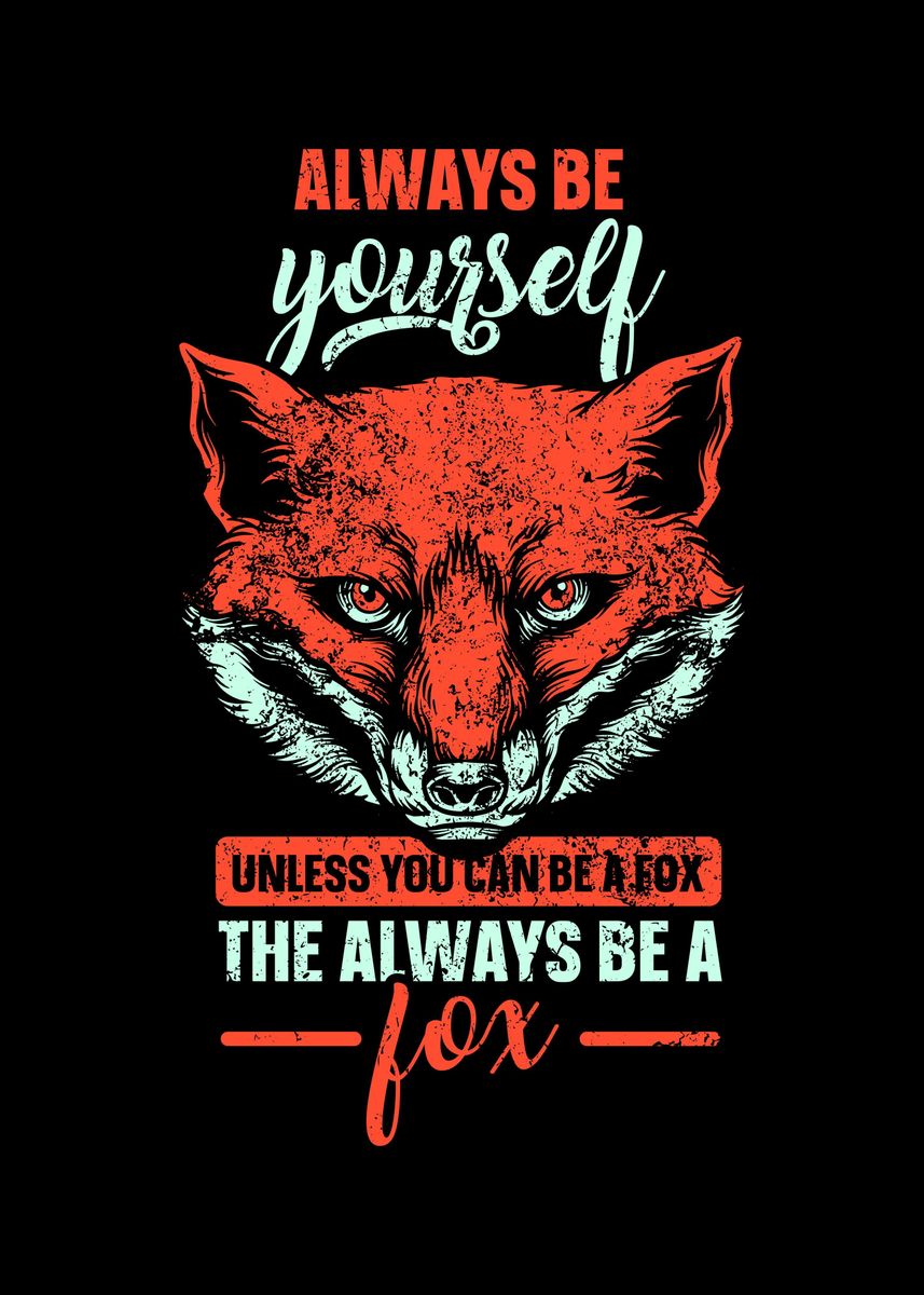 'Fox Foxes' Poster, picture, metal print, paint by Sebastian Wünsche ...