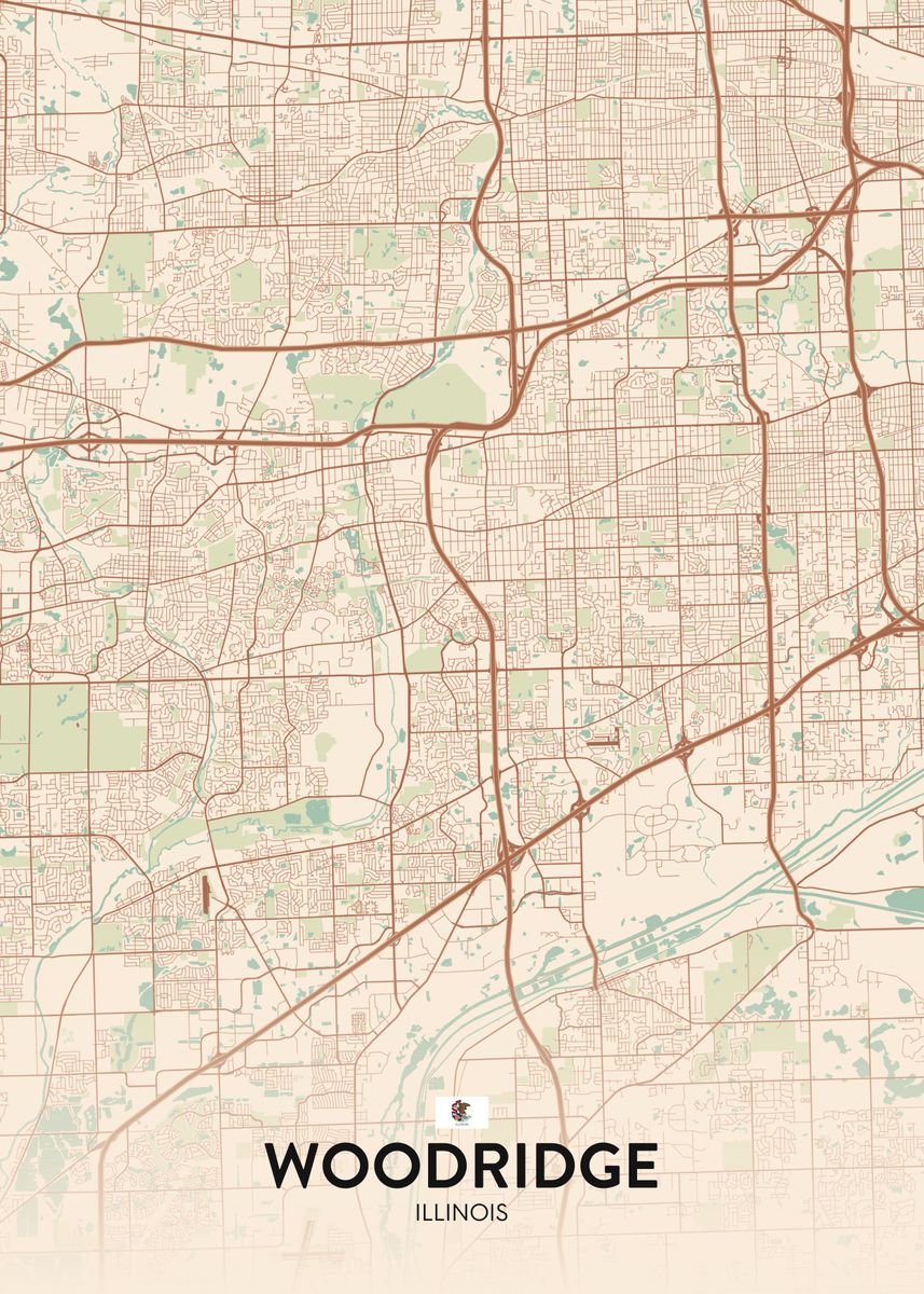 'Woodridge IL' Poster by IMR Designs | Displate