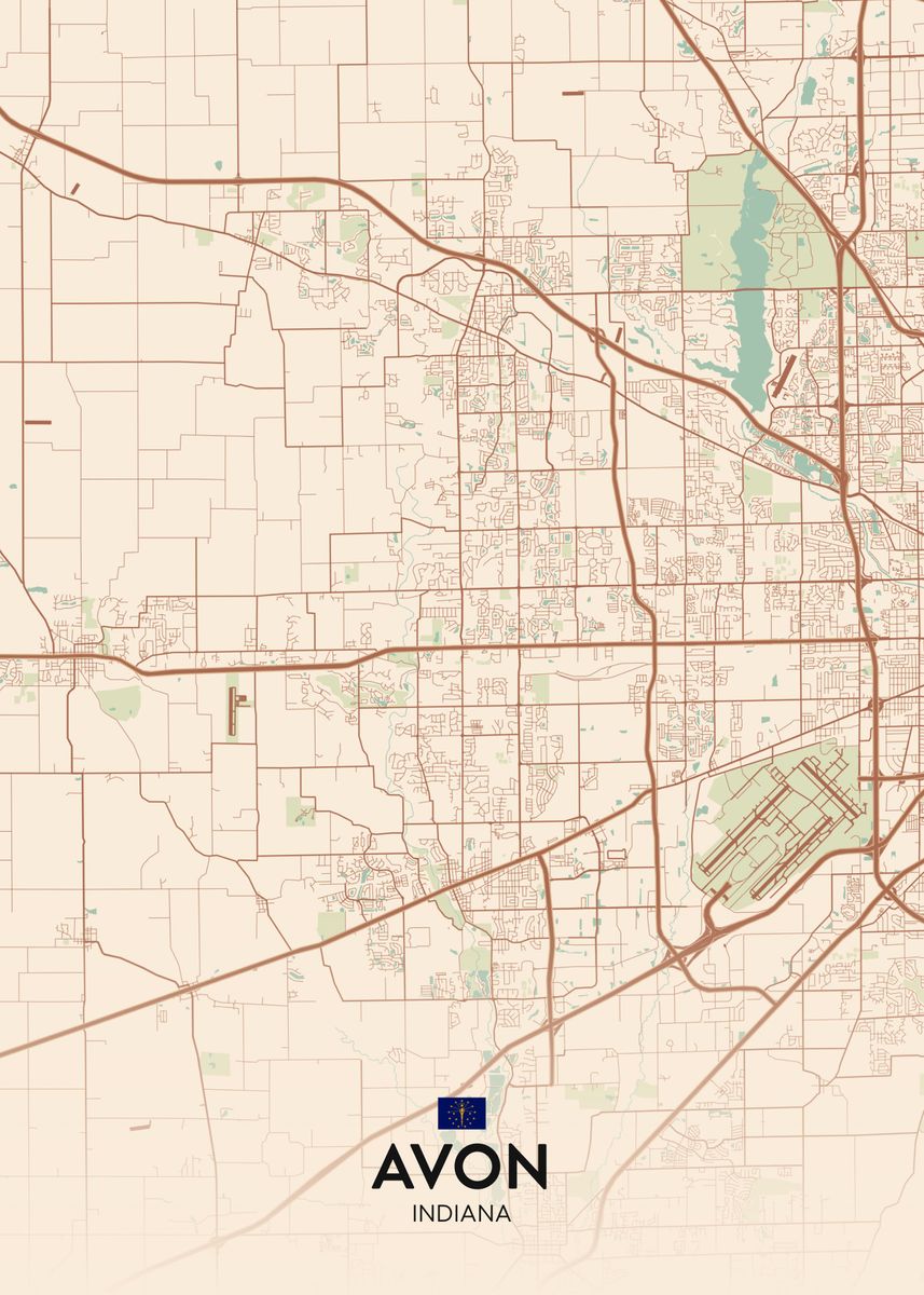 'Avon IL' Poster by IMR Designs | Displate