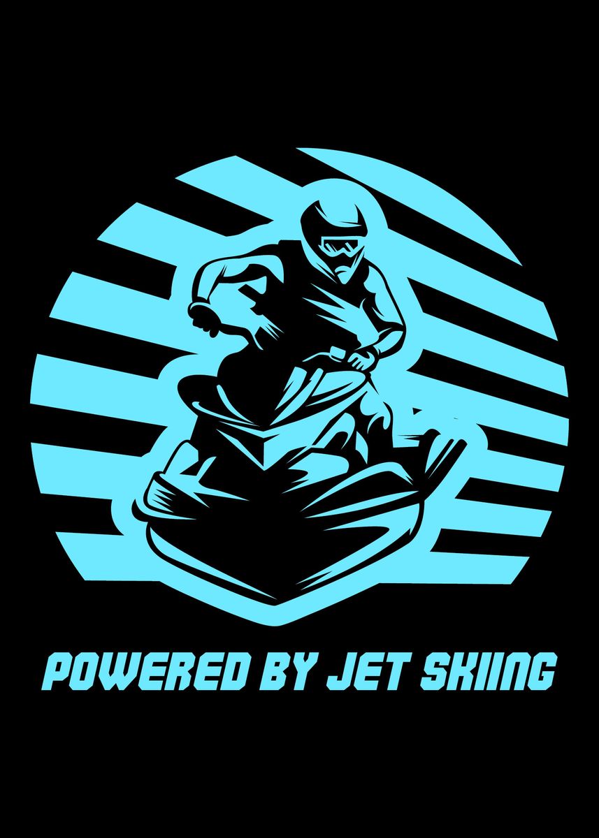 'Jet Ski' Poster, picture, metal print, paint by CrazySquirrel | Displate