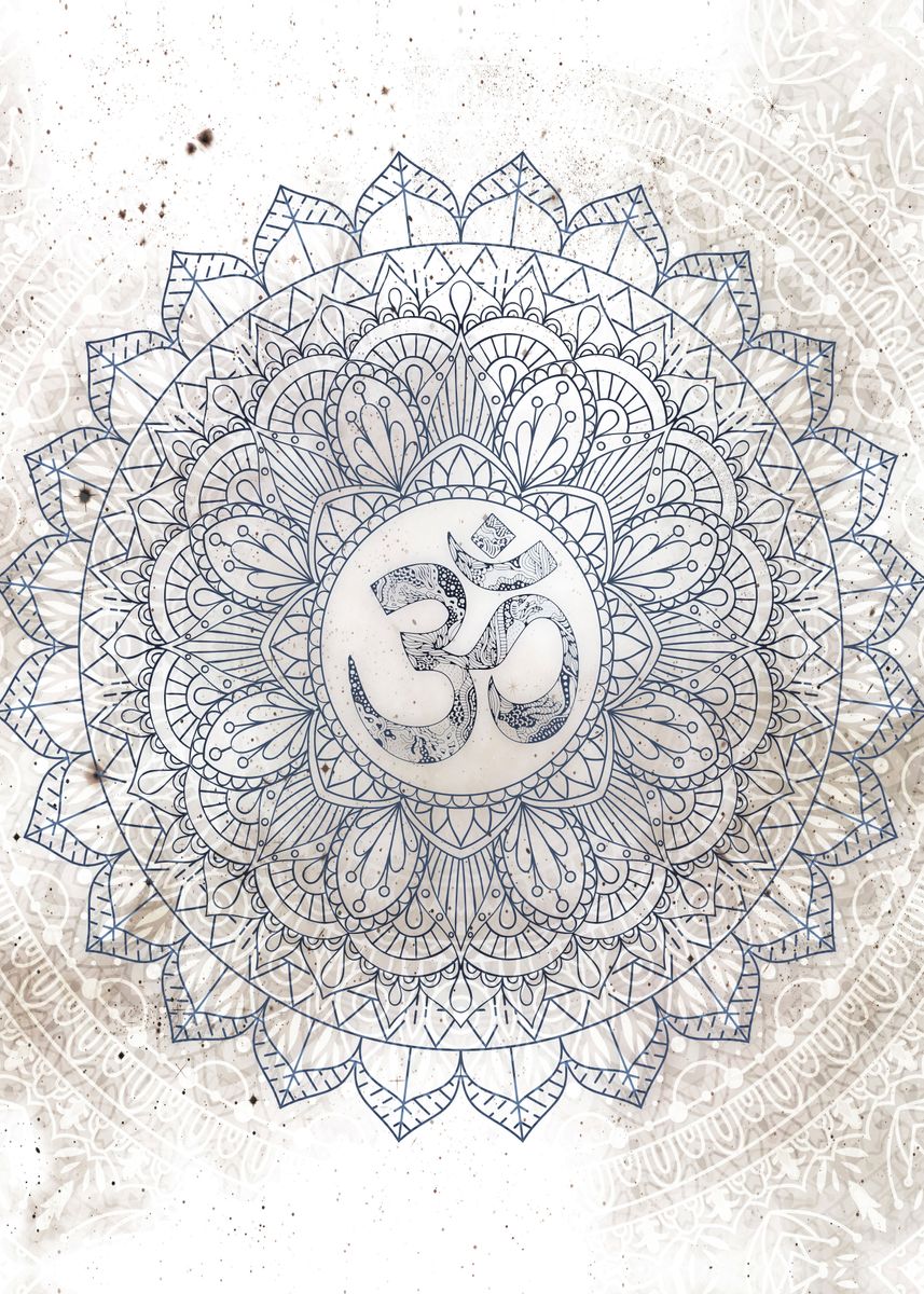 'Divine Cosmic Om' Poster, picture, metal print, paint by MCAshe Art ...